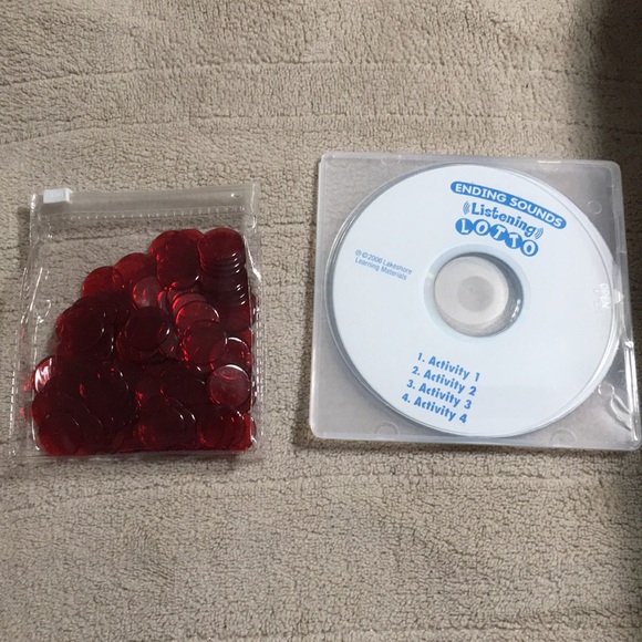 Lakeshore | Other | Lakeshore Ending Sounds Listening Lotto With Cd ...